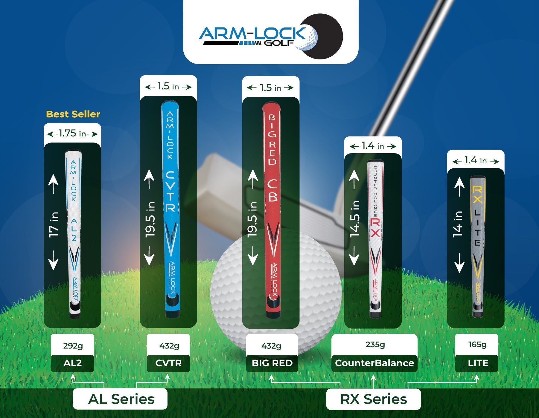 Shop All Arm-Lock Golf Putter Grips | USGA Certified